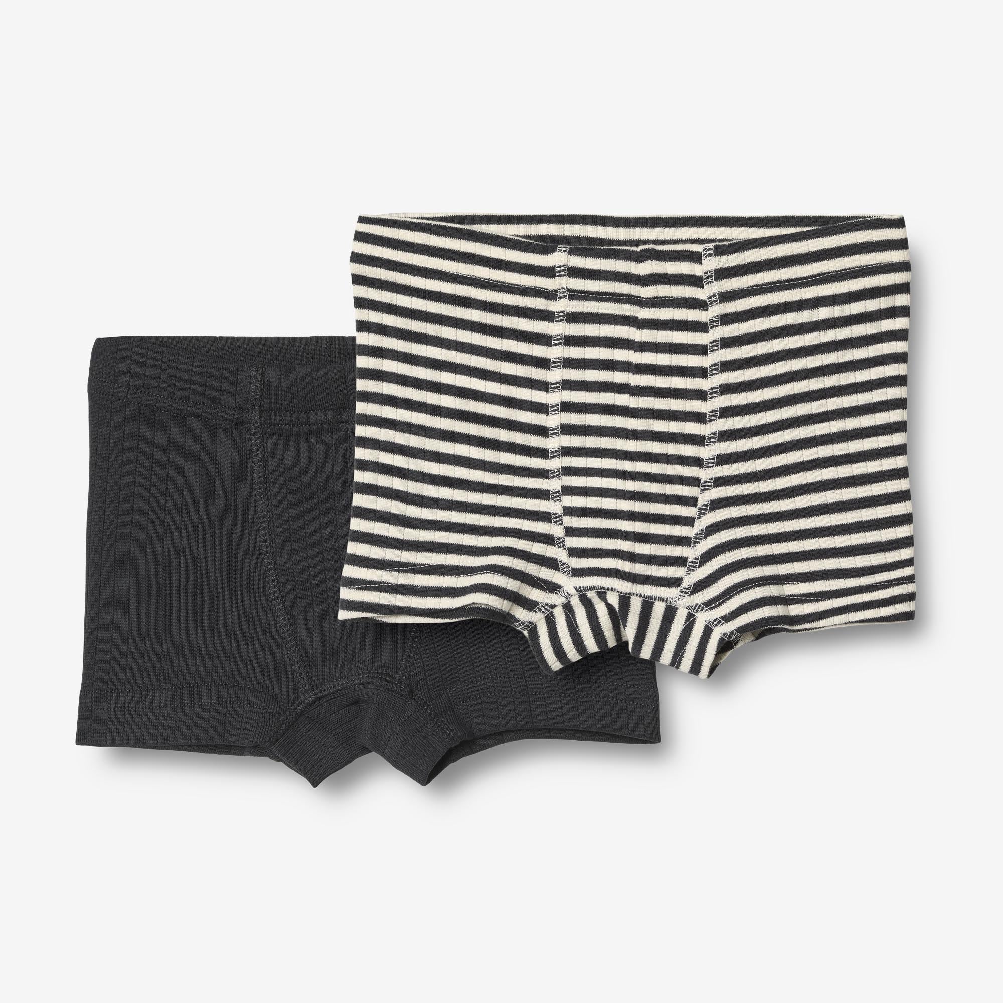 2 Boxer Shorts Louis - navy rib stripe – Wheat.co.uk