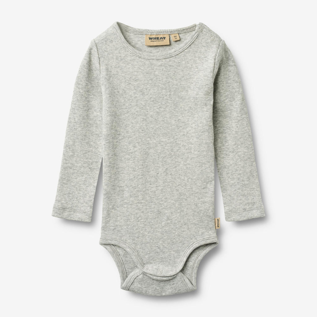 2 Rib Body L/S Spencer - summer sky – Wheat.co.uk