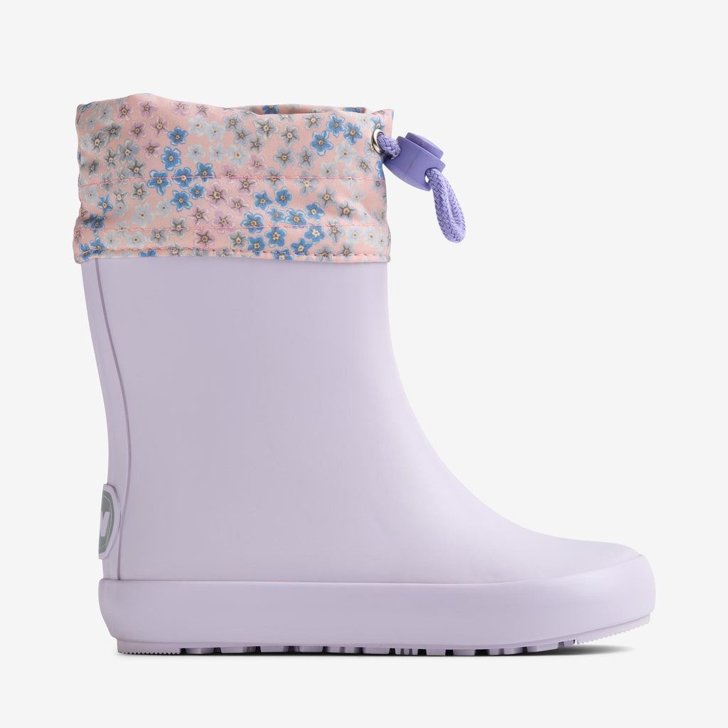 Barefoot Rubber Boot Zerro - powder blue flowers – Wheat.co.uk