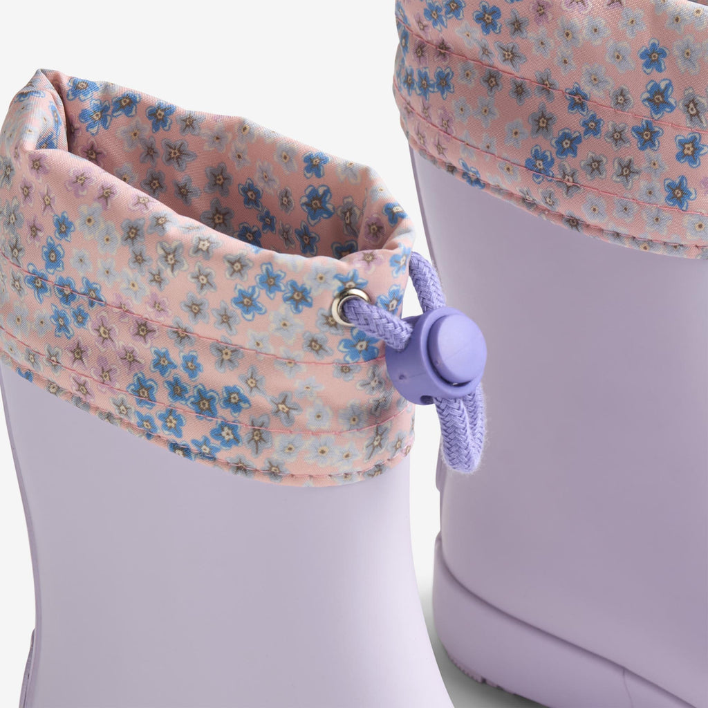 Barefoot Rubber Boot Zerro - powder blue flowers – Wheat.co.uk