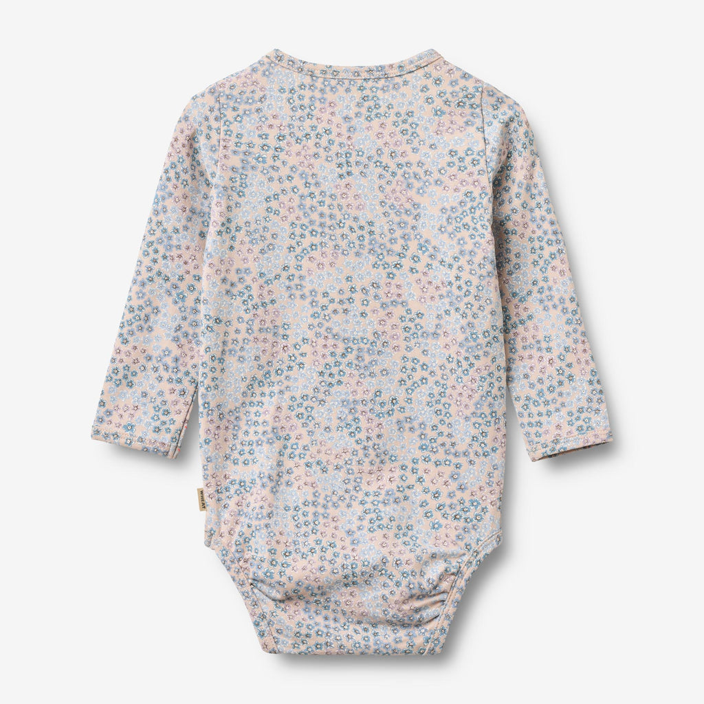 Body L/S Liv - powder blue flowers – Wheat.co.uk