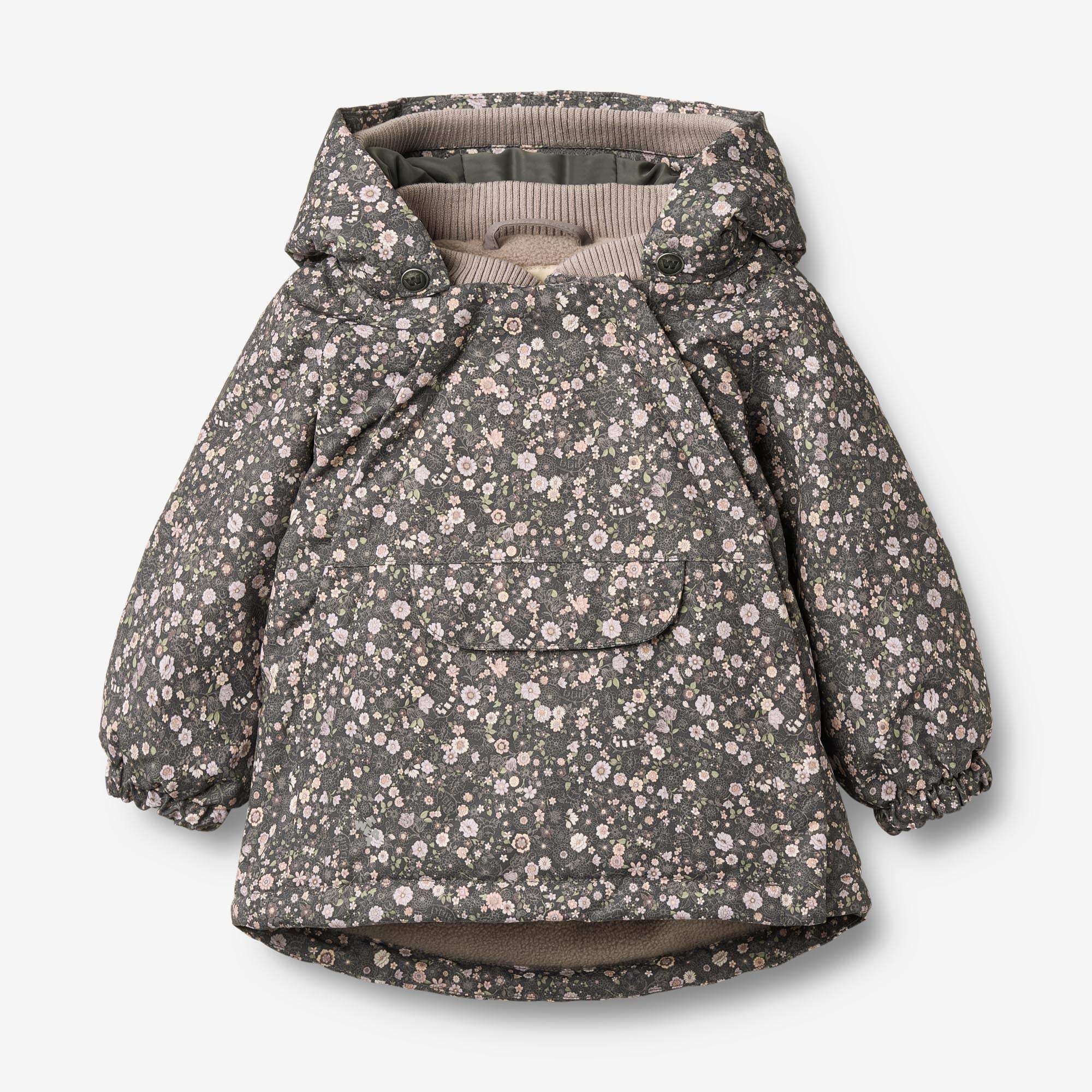 Tech Jacket Sascha - black sea open flowers – Wheat.co.uk