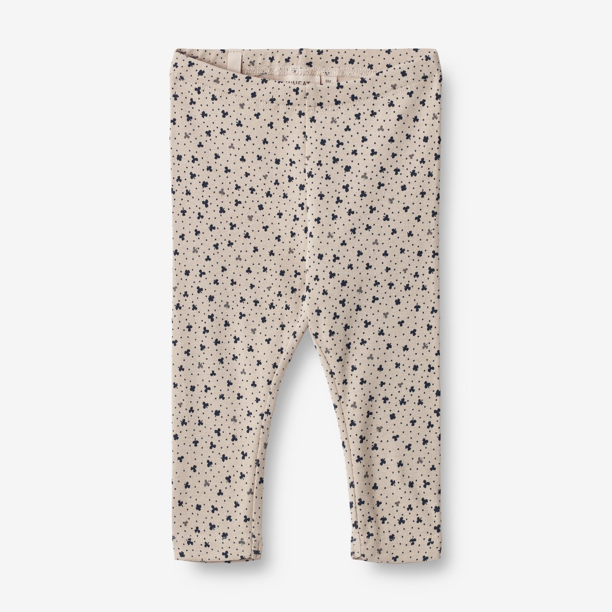 Jersey Leggings Jules | Baby - soft beige clover – Wheat.co.uk
