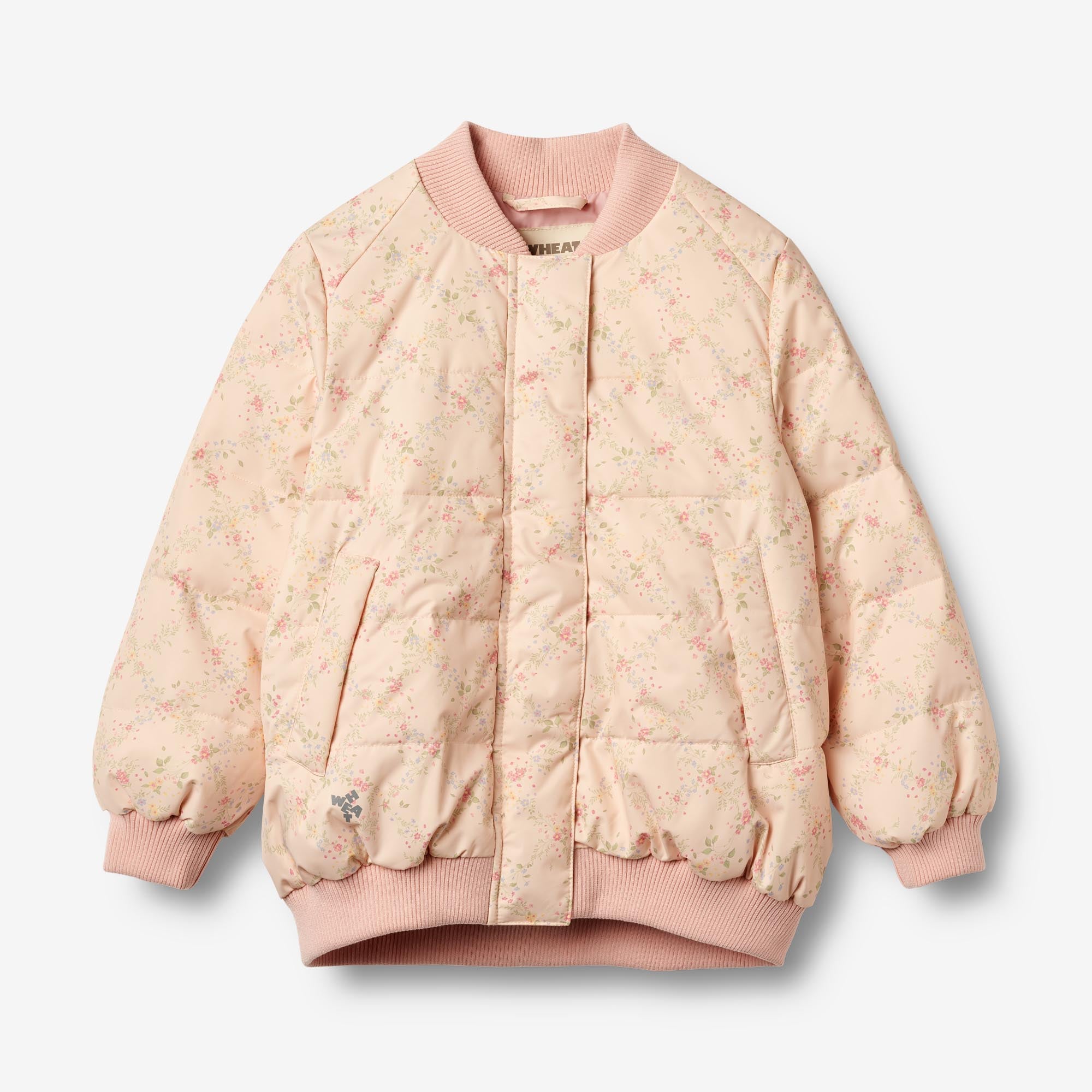 Puffer Jacket Lotte - rose checked flowers – Wheat.co.uk