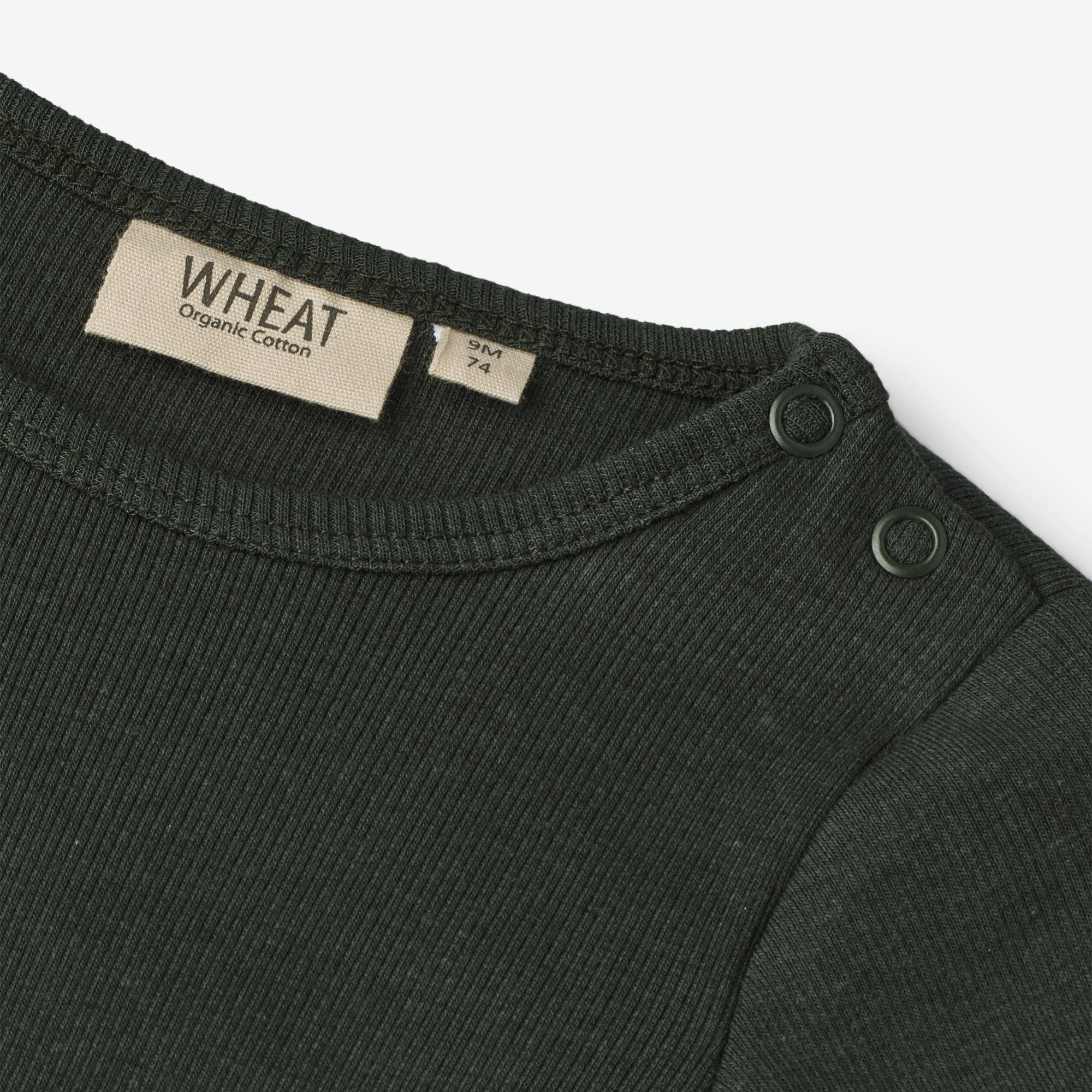 Rib Body Peter | Baby - black coal – Wheat.co.uk