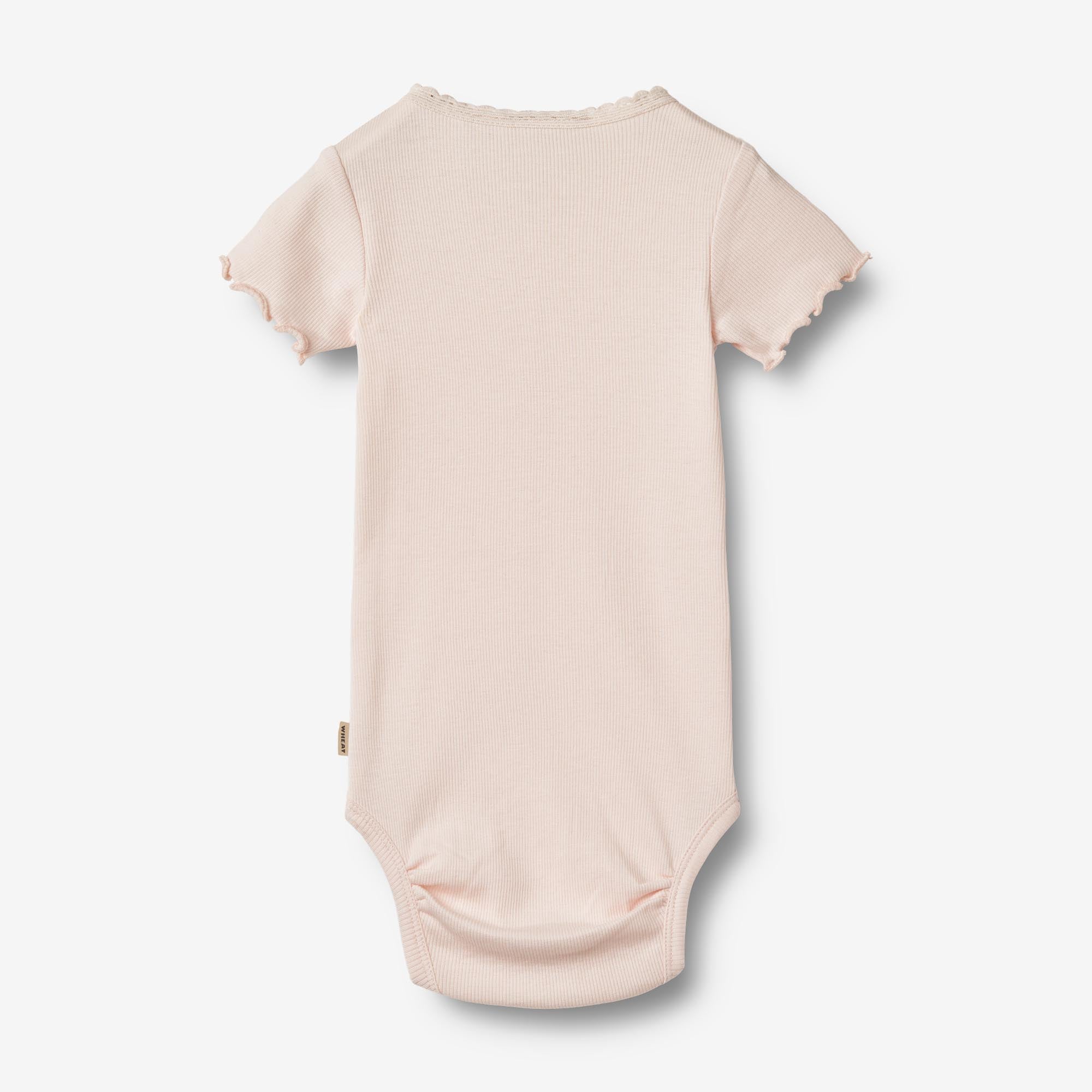 Rib Body S/S Edna | Baby - soft rose – Wheat.co.uk