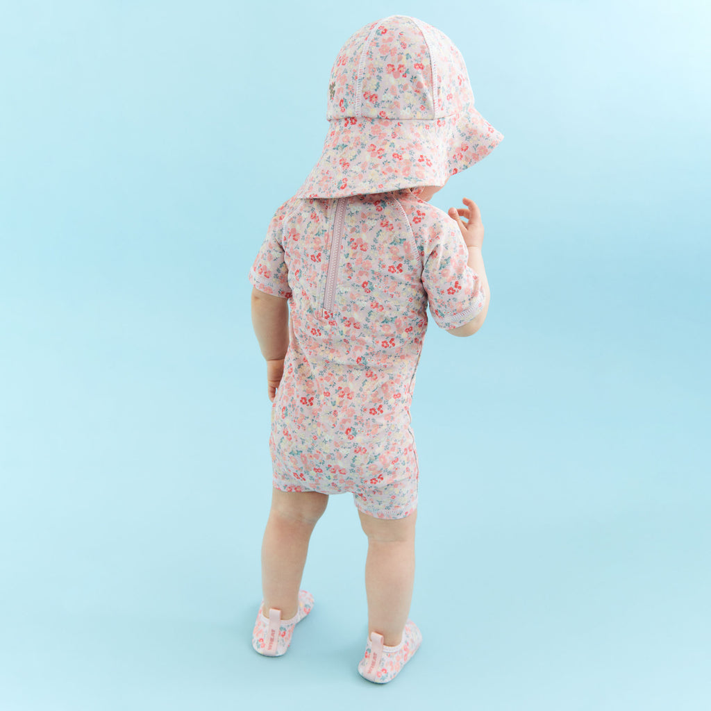 UV Sun Hat Bora - powder flowers and seashells – Wheat.co.uk