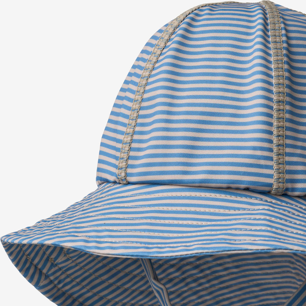 UV Sun Hat Bora - blue swim stripe – Wheat.co.uk